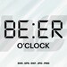 Beer O'clock, Beer Time Svg, Beer Design Svg, Cut File for Cricut ...