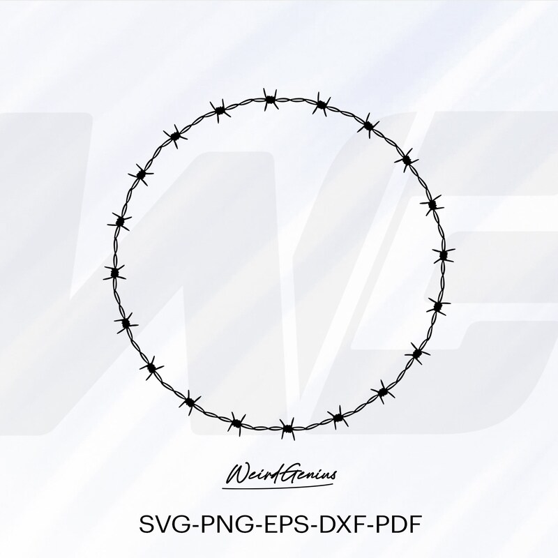 Barbed Wire Monogram - Etsy