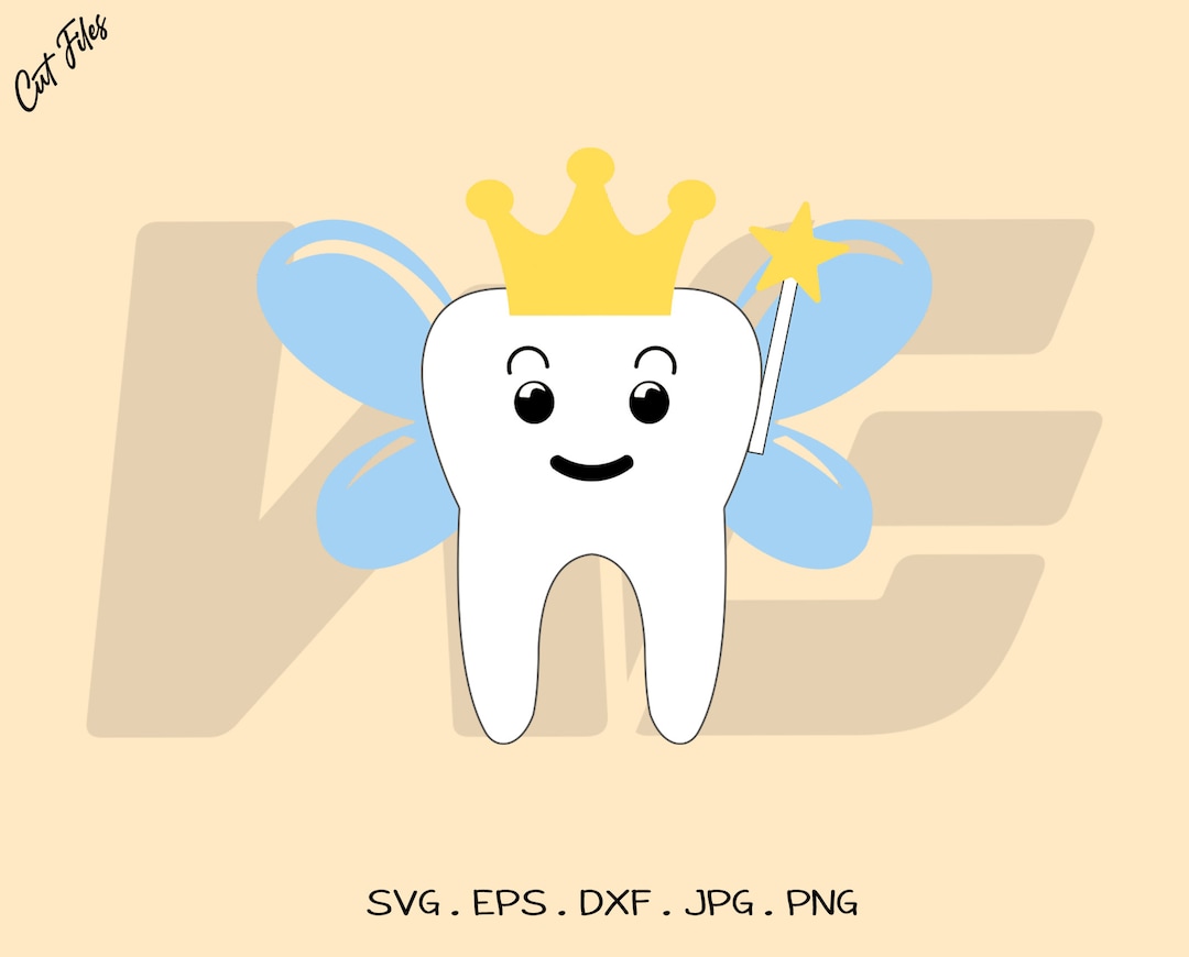 Zahnfee SVG, Zahnfee Clipart, Zahn Svg, Cut File für Cricut, Clipart ...