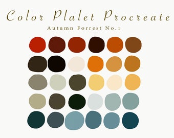 Procreate Color Palette Island Coast - Etsy