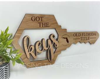 Real Estate Key Sign - Etsy