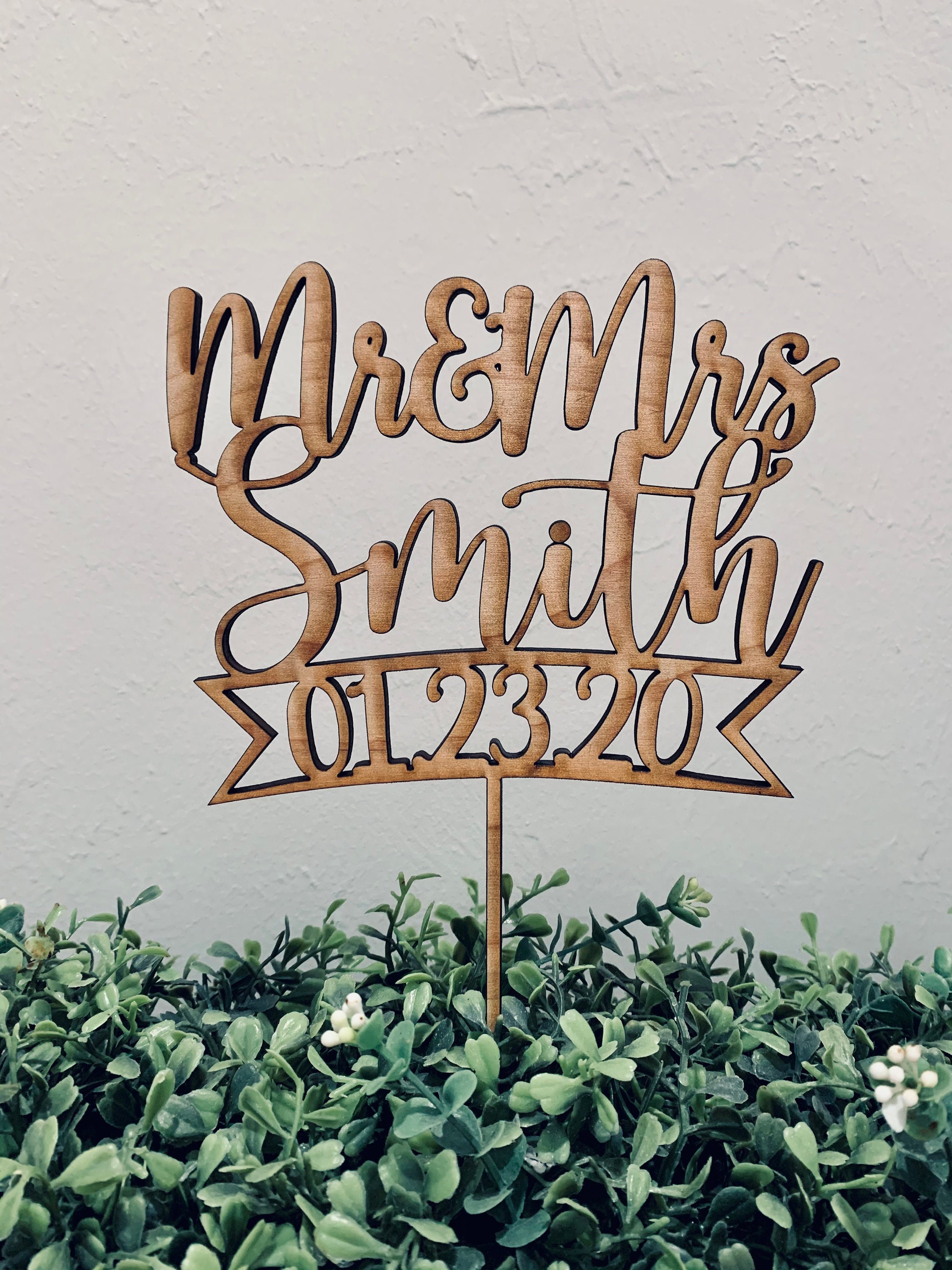 Cake Topper / Rustic Cake Topper / Country cake topper / wood | Etsy