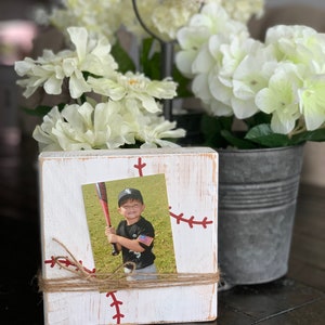 Baseball Photo Holder / Baseball Picture Frame / Baseball Sign / Kids ...