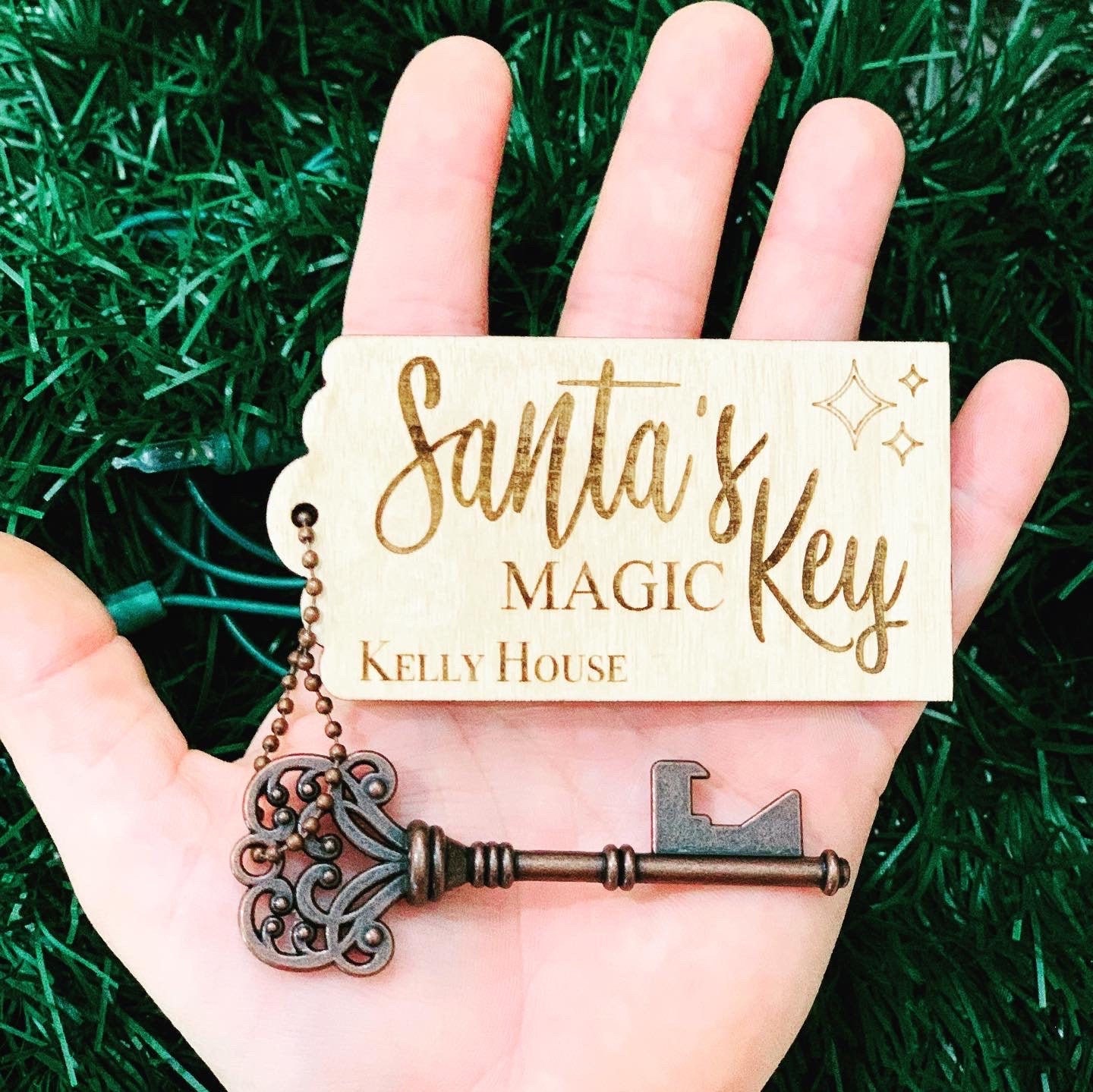 Santa's Magic Key PERSONALIZED magic key with engraved | Etsy
