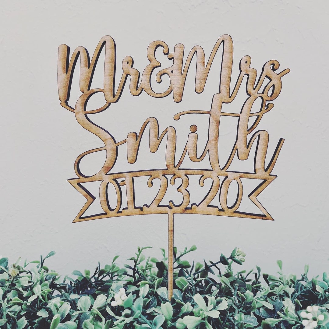 Cake Topper / Rustic Cake Topper / Country Cake Topper / Wood Cake ...