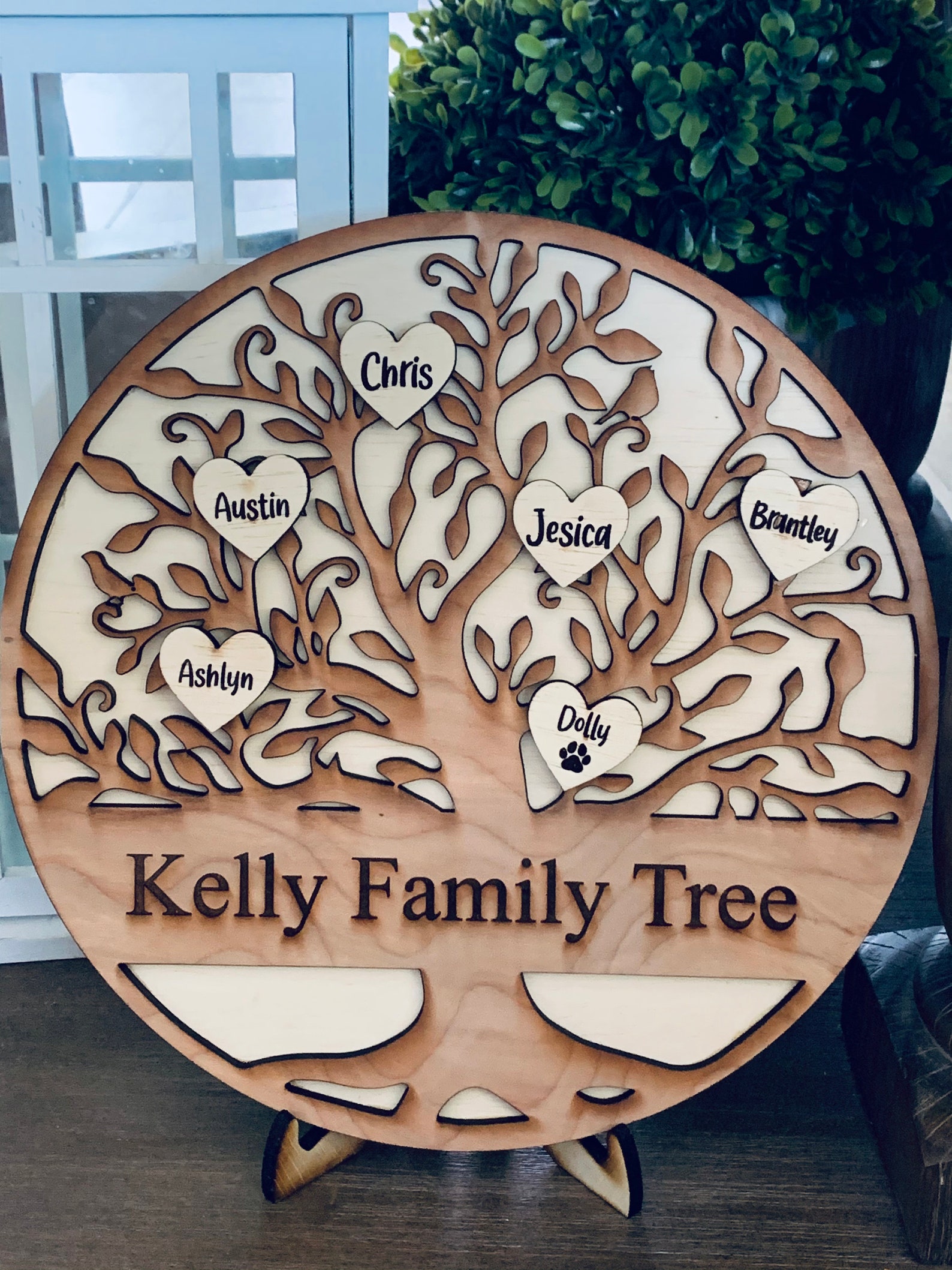 3D family tree / Layered wood sign / Family tree sign / Wall | Etsy