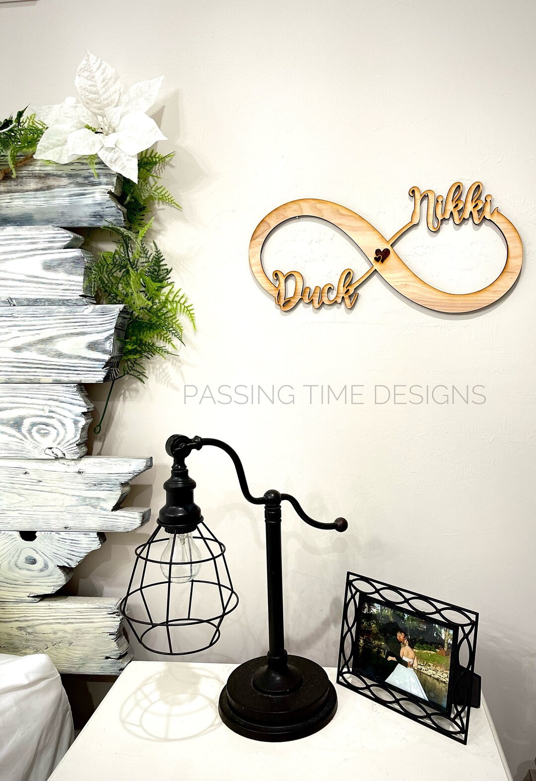 Wood Infinity Sign With Names / Wood Personalized Infinity - Etsy