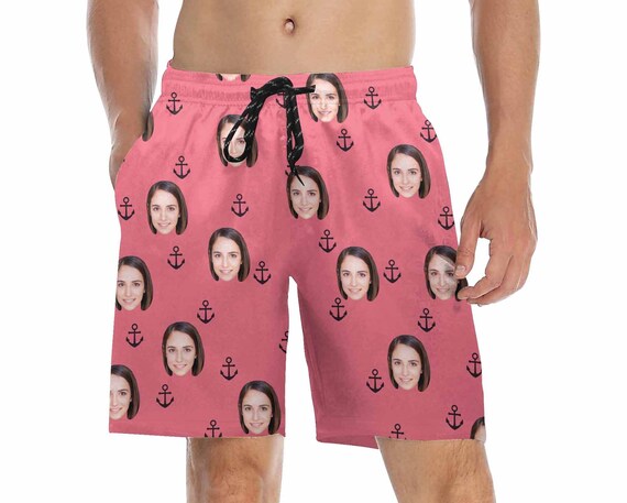 Custom Face Swim Trunks Personalized Beach Shorts with Photo | Etsy