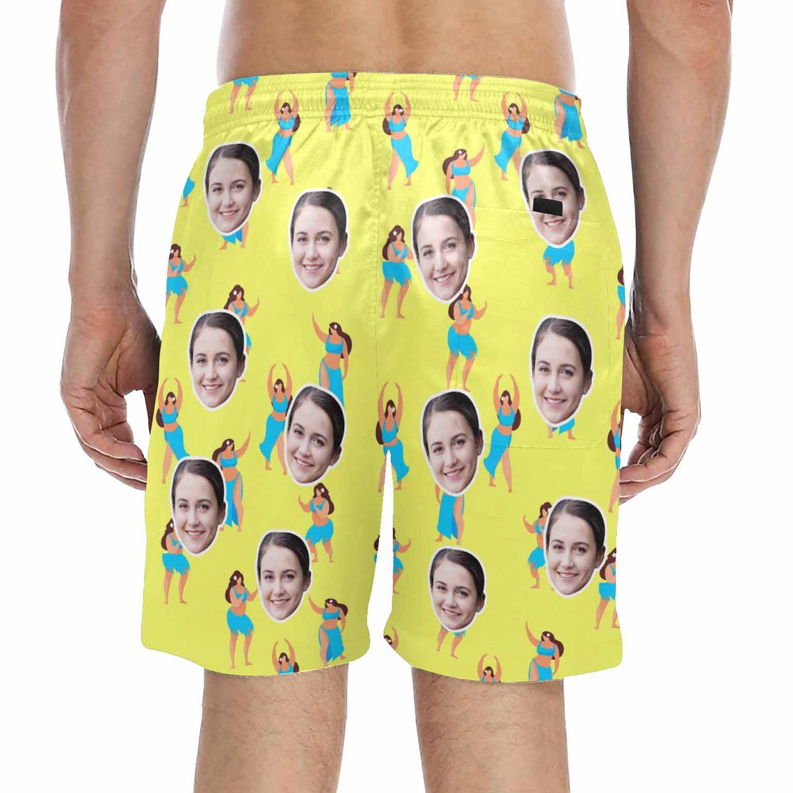 Custom Face Swim Trunks Personalized Beach Shorts With Photo Etsy