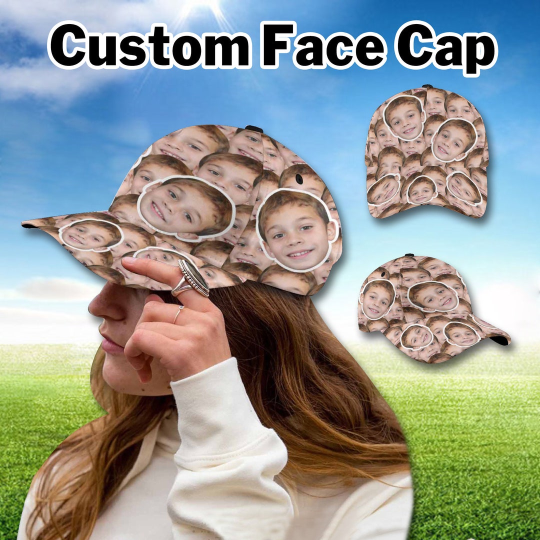 Custom Cap Face/photos Mashup,any Face Allover Hat,personalised Unisex ...