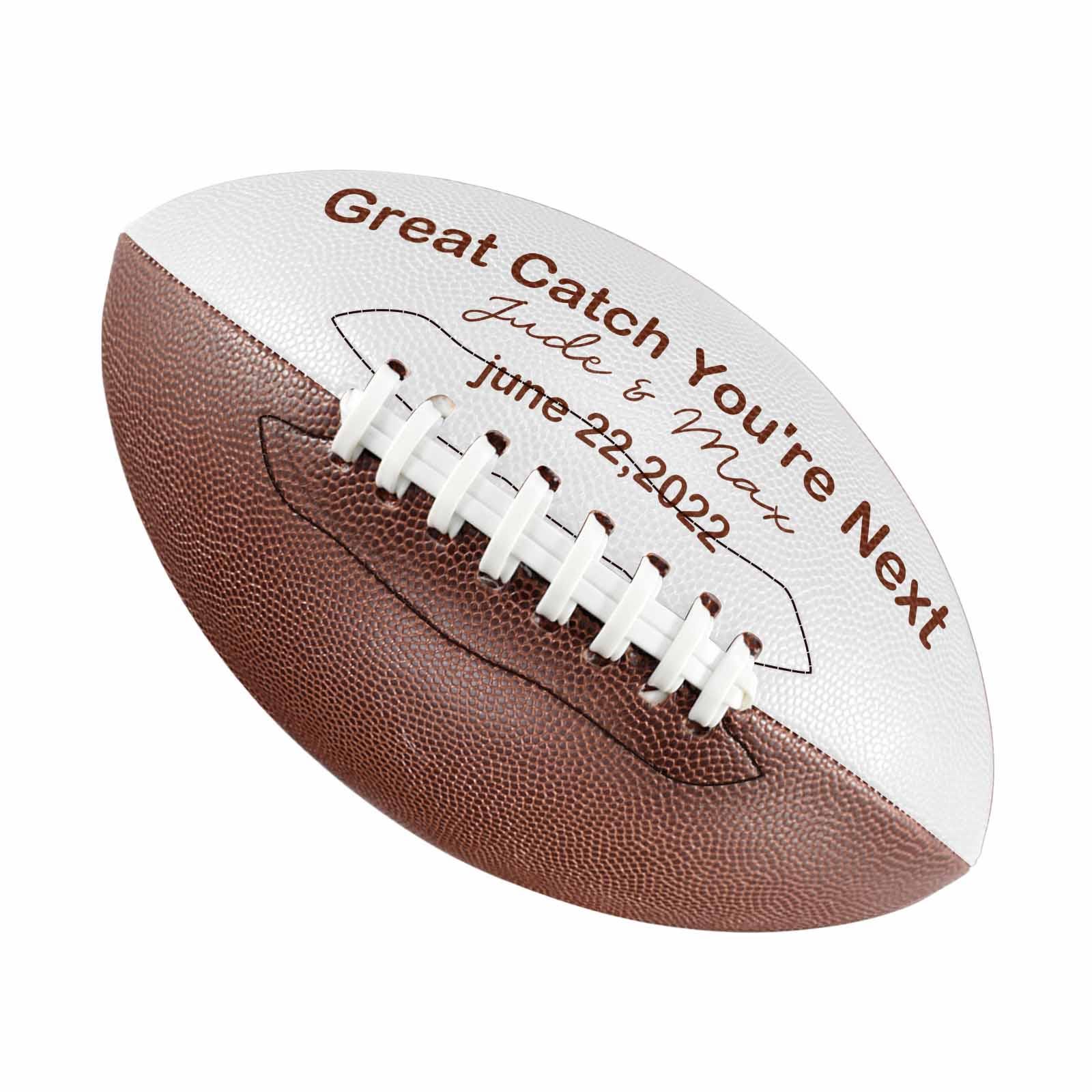 Custom Photo Football: Personalized Team Gift, Coach Keepsake - Etsy