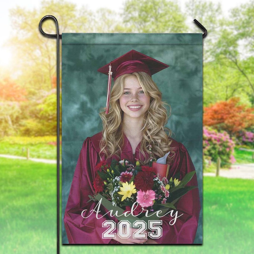 Custom Graduation Garden Flag, Personalized Graduation Flag 2025 ...