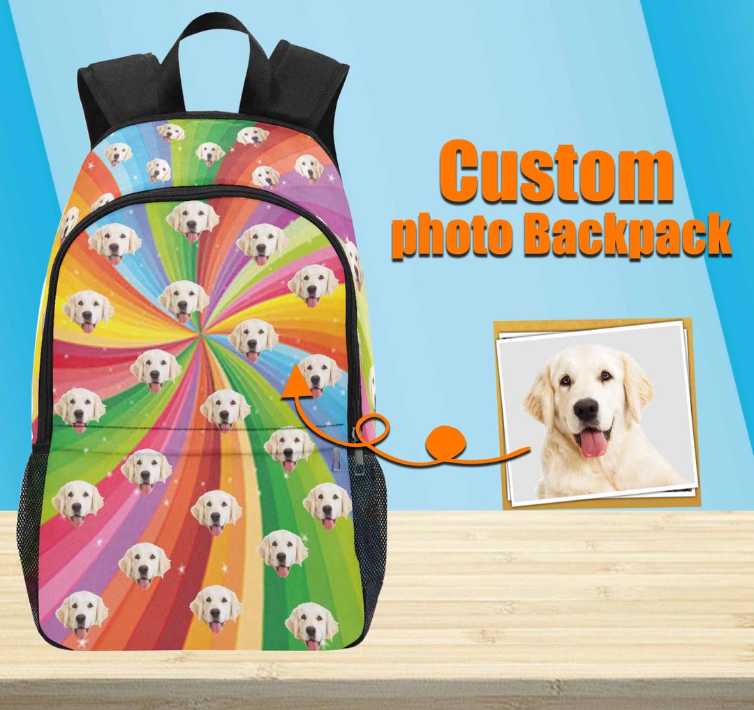 Custom Funny Faces Backpack ,personalized Photo Backpack ,casual ...