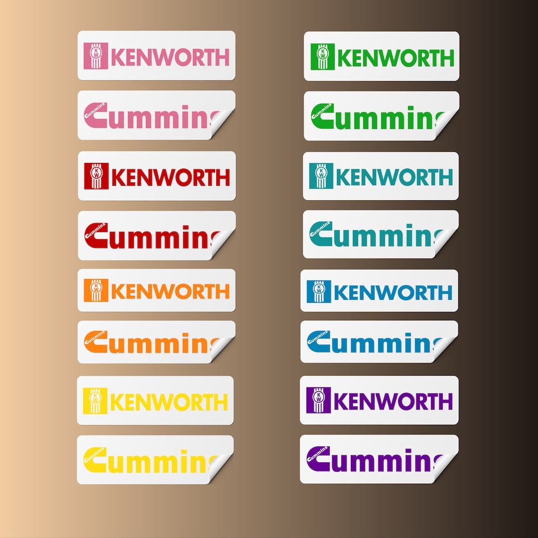 Kenworth Cummins Truck Stickers Indoor Outdoor Decals - Etsy Australia