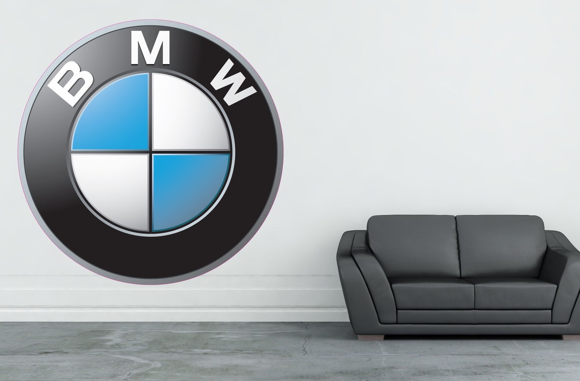 BMW Wall Decal Logo Car Brand Sticker Decor Room Office Art | Etsy