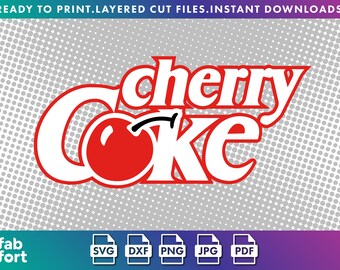 Cherry Coke Svg | Etsy