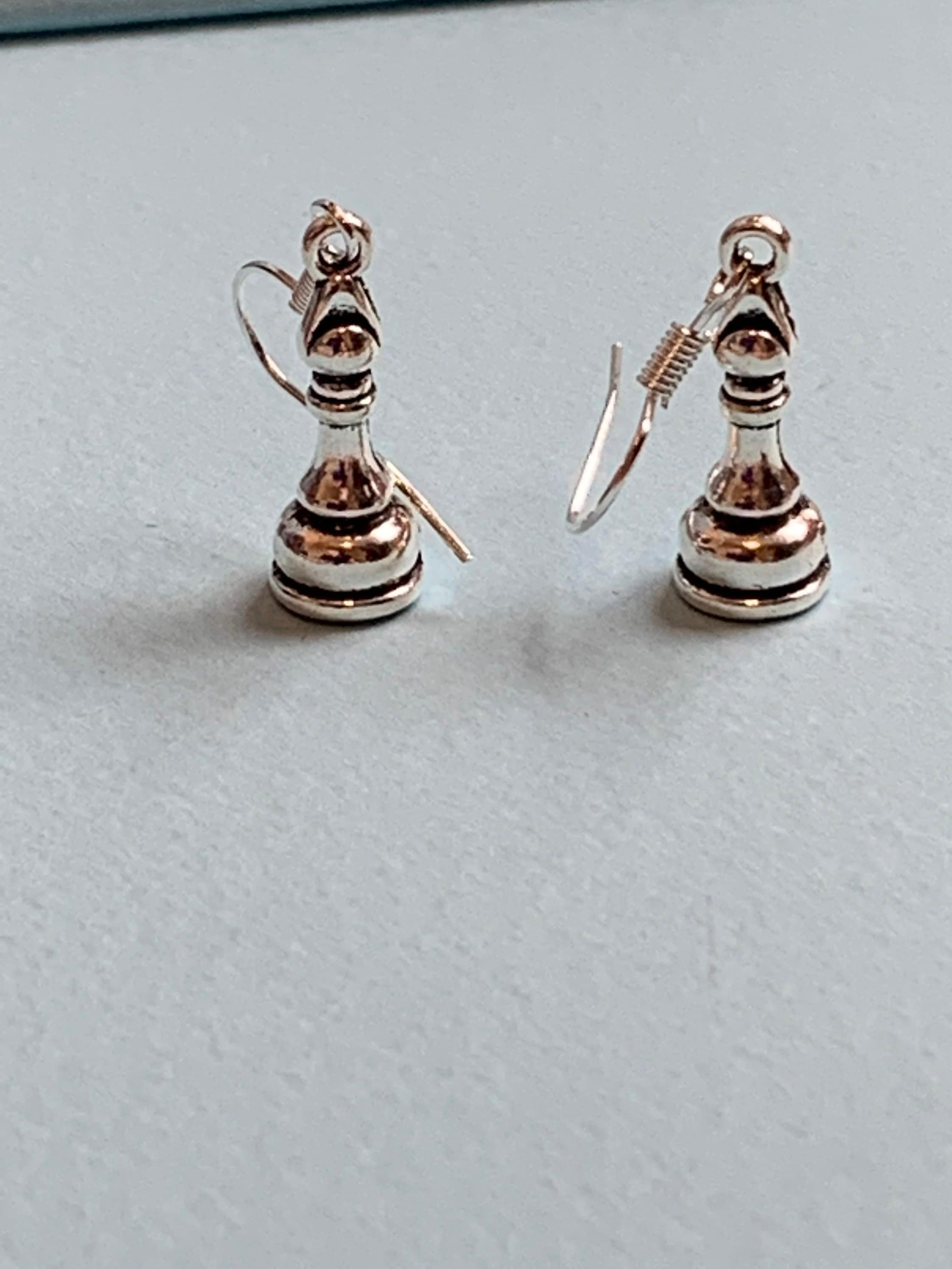 Chess Pieces Dangle Earrings, Quirky Jewellery, Funky, Cute and Fun ...