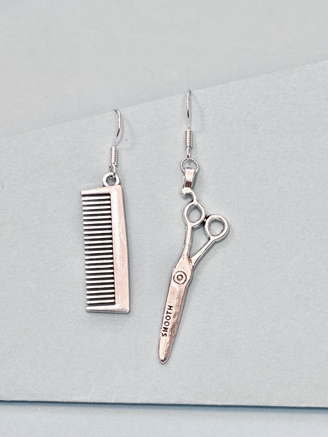 Comb and Scissors Hairdresser Dangler Earrings Fun and Funky - Etsy