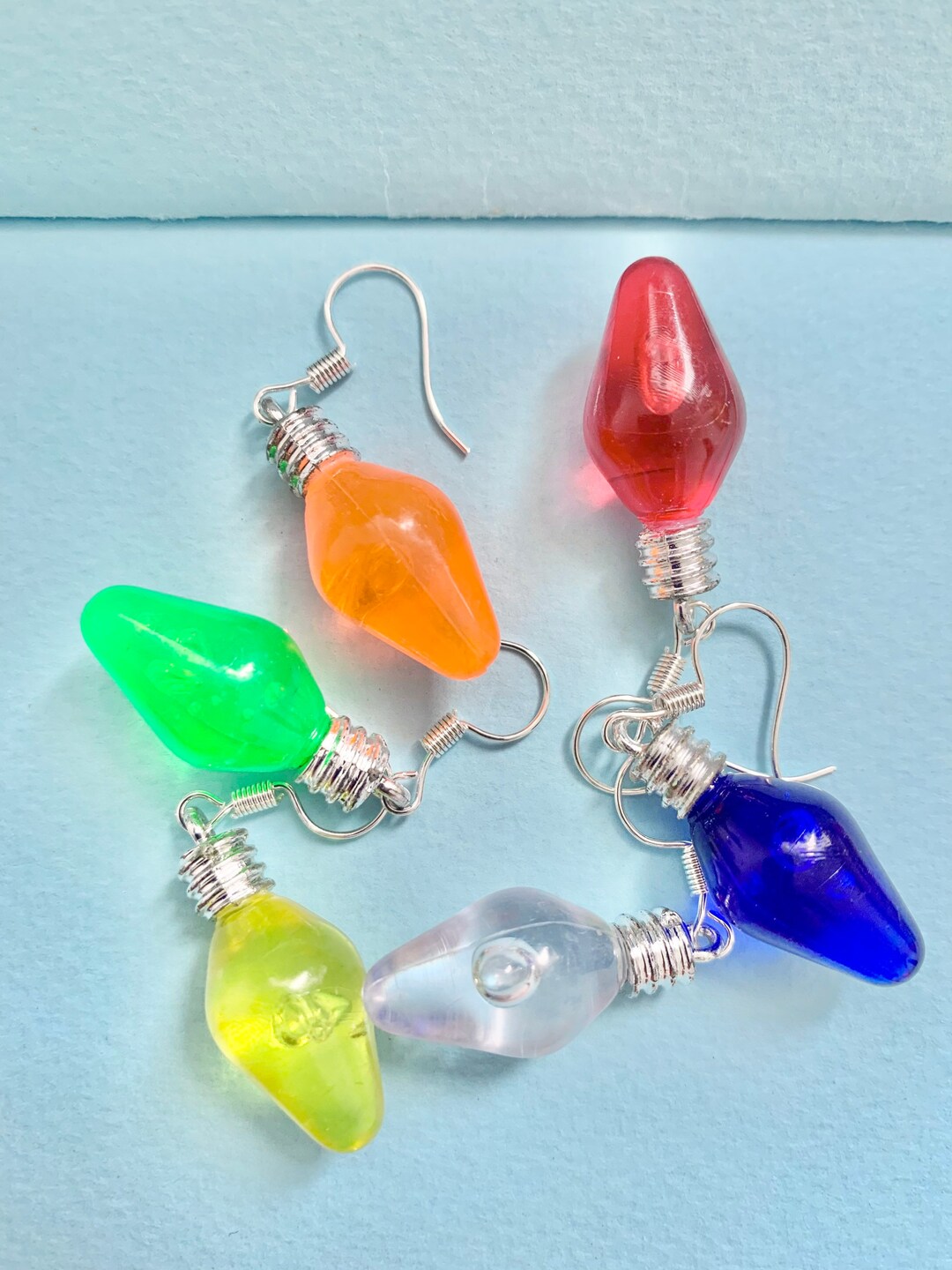 Light Bulb Dangle Earrings, Fun Funky, Dangle, Dangler Retro Earrings ...