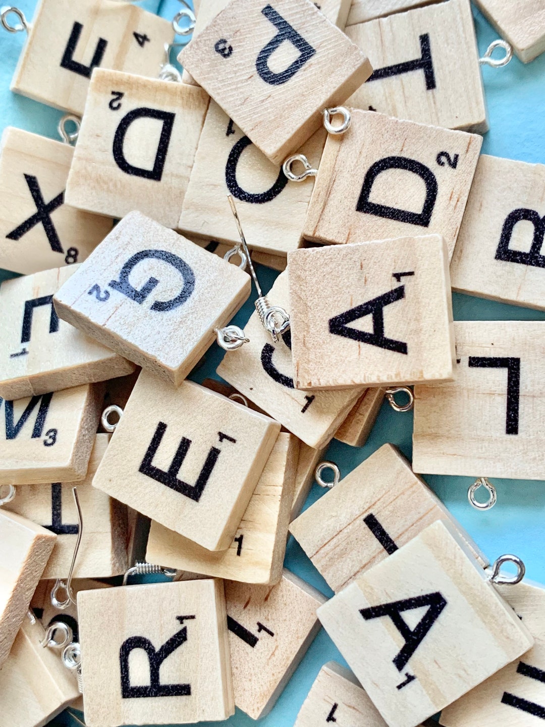 Word/letters Dangle Earrings, EACH Letter Sold SEPARATELY. Super Cute ...