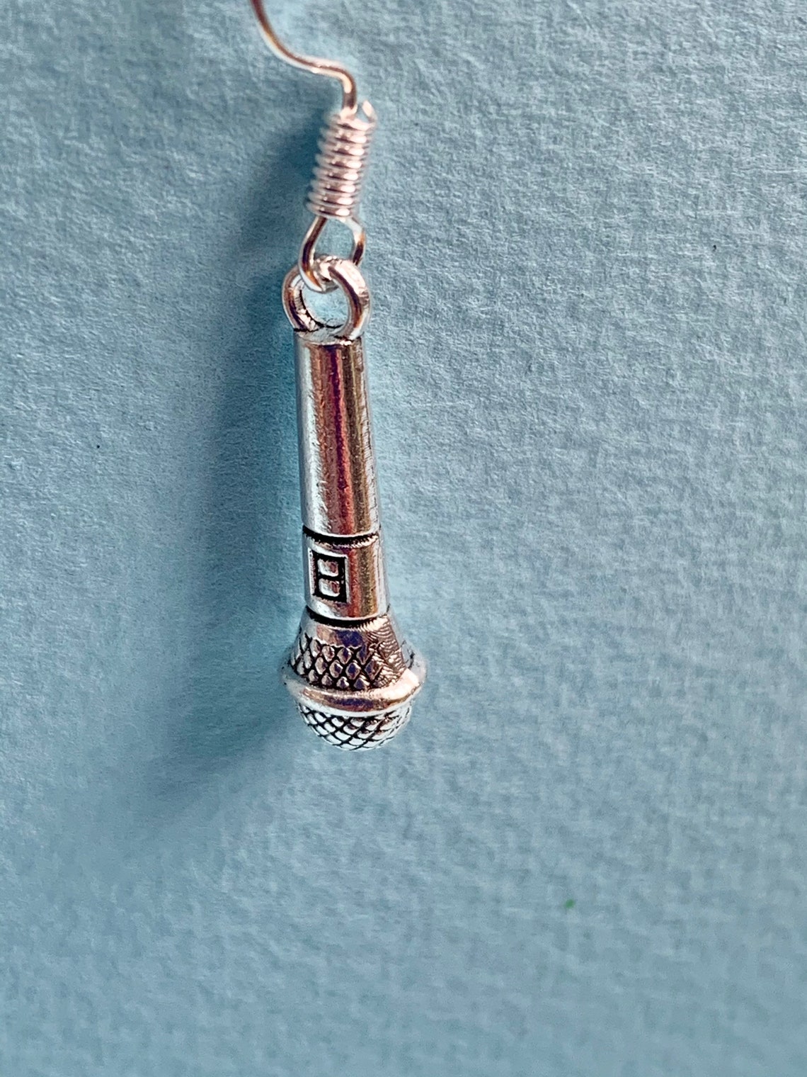 Microphone Dangle Earrings Funky Fun Cute and Original - Etsy UK