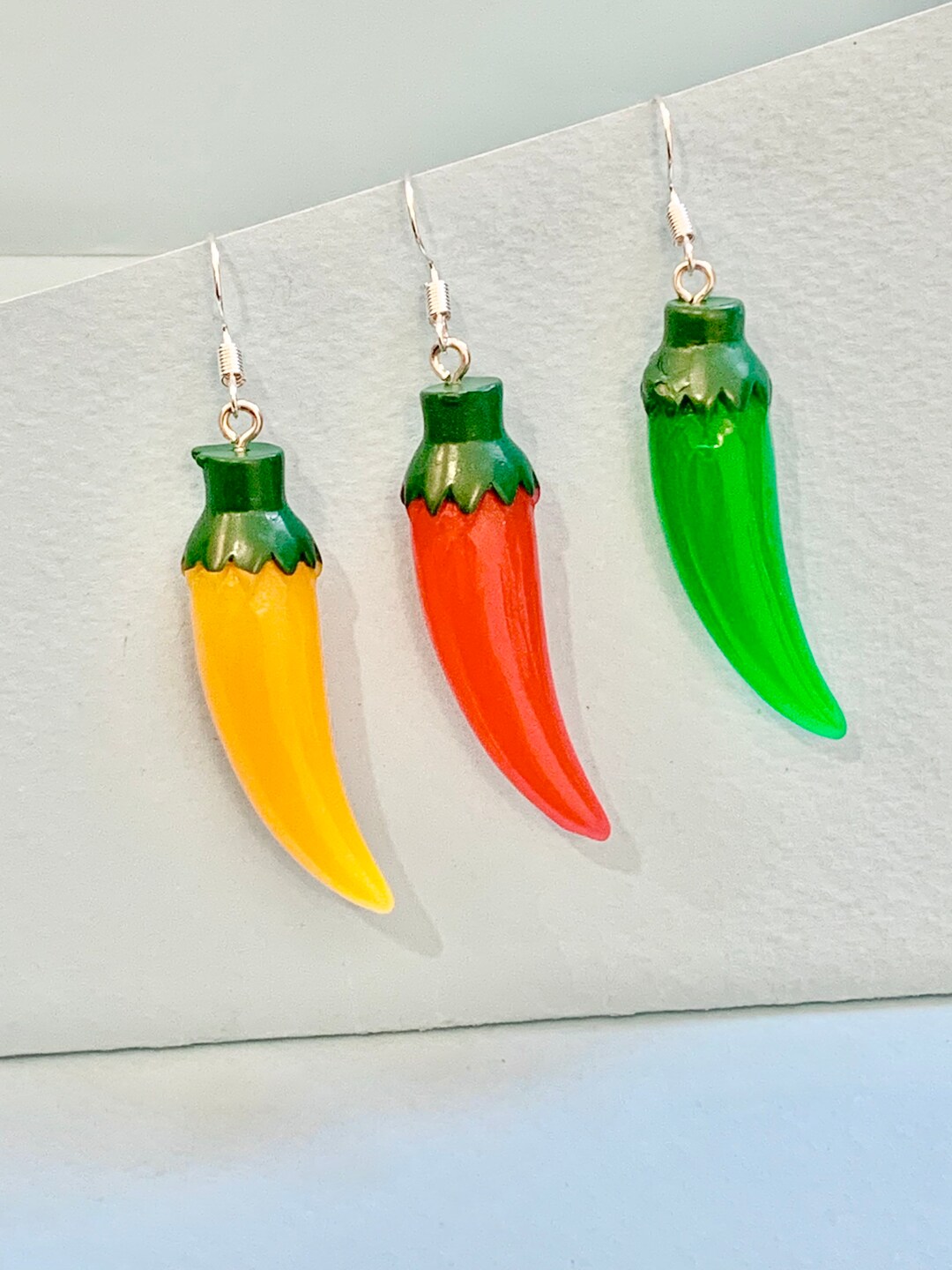 Hot Chilli Chili Pepper Dangle Earrings, #lovefood, Funky, Fun, Cute ...