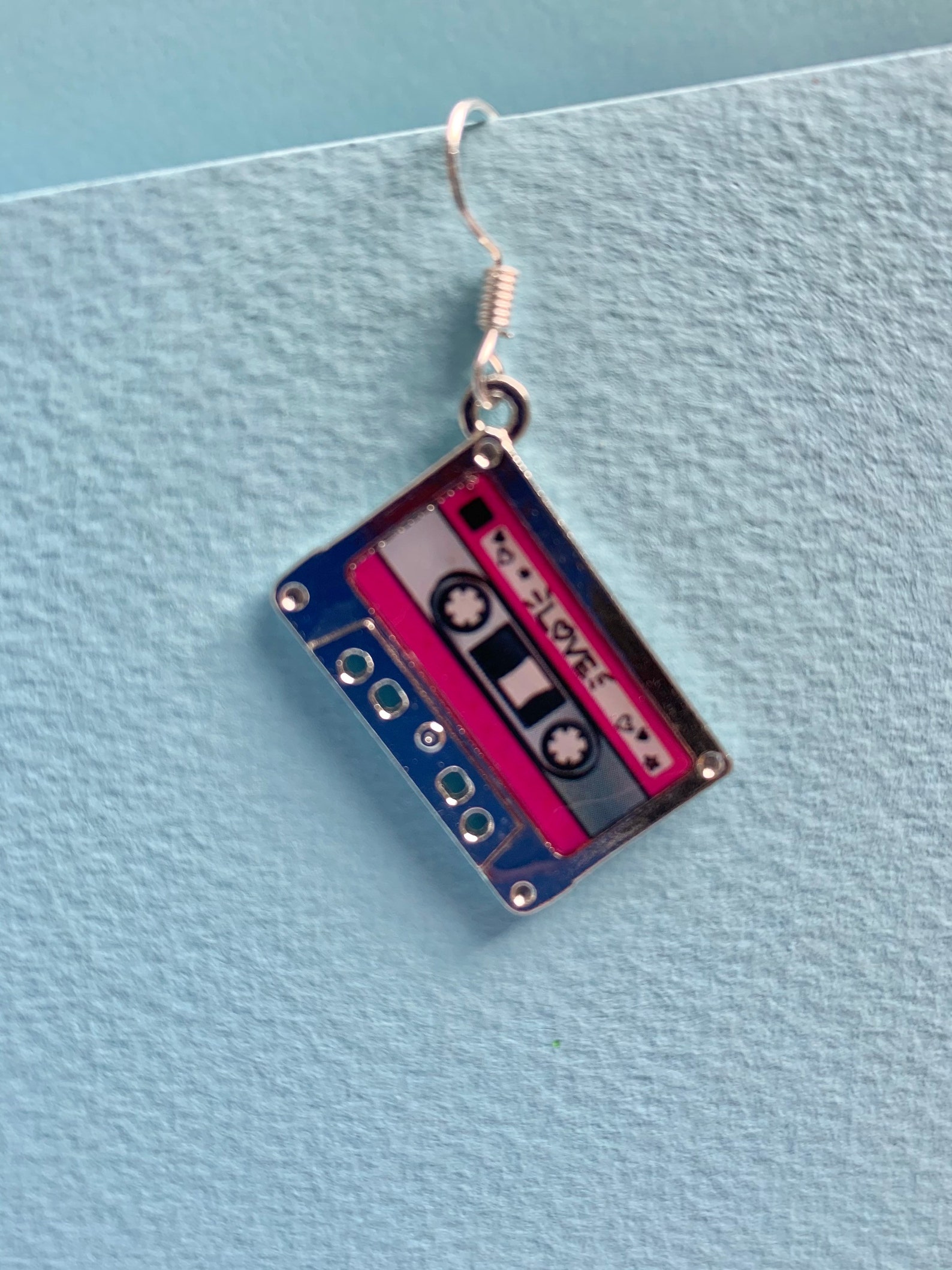 Cassette Tape Dangle Earrings RETRO Funky Fun Cute and - Etsy