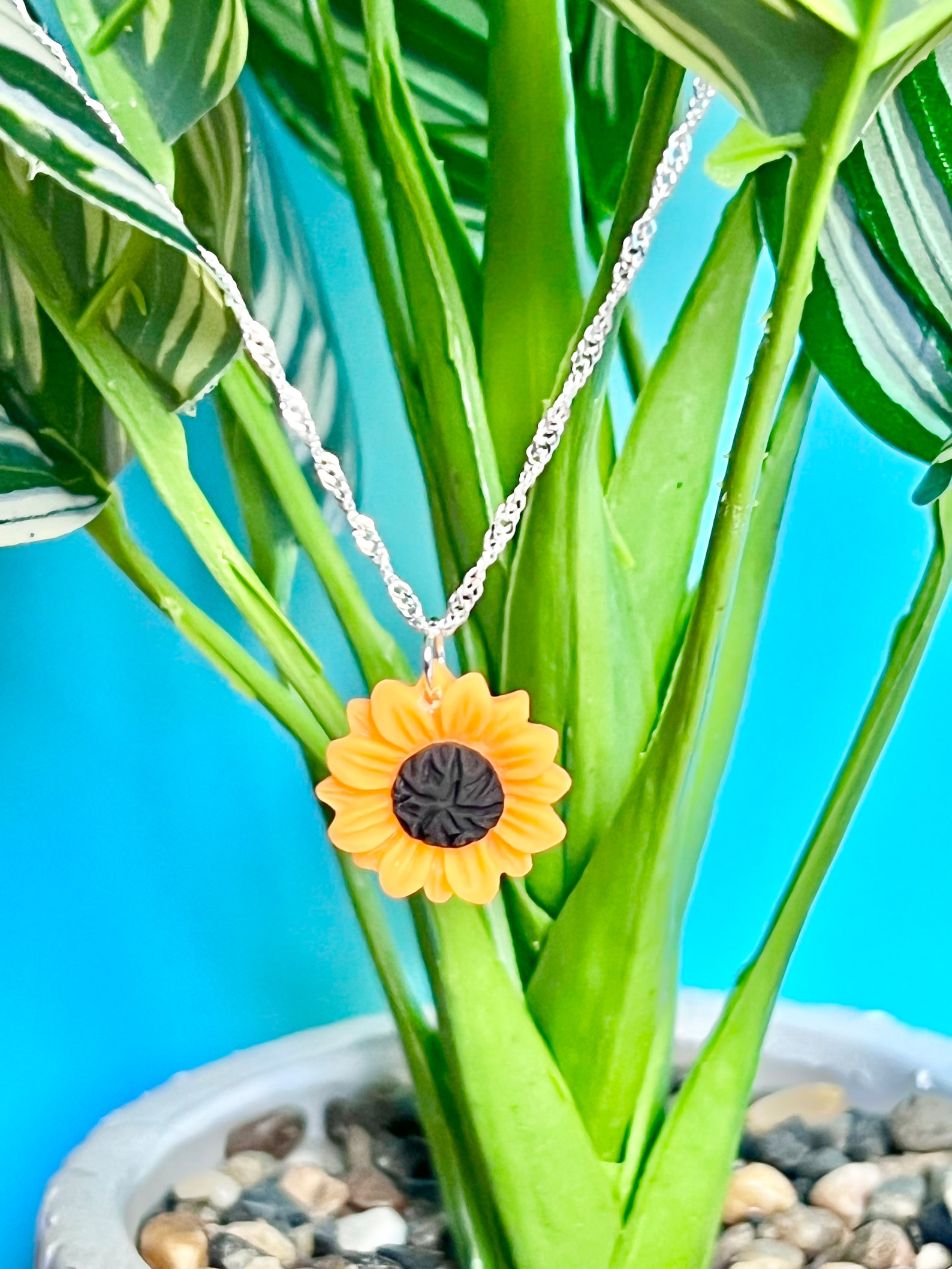 Sunflower Mini Sun Flower Dangler Earrings Yellow/orange - Etsy