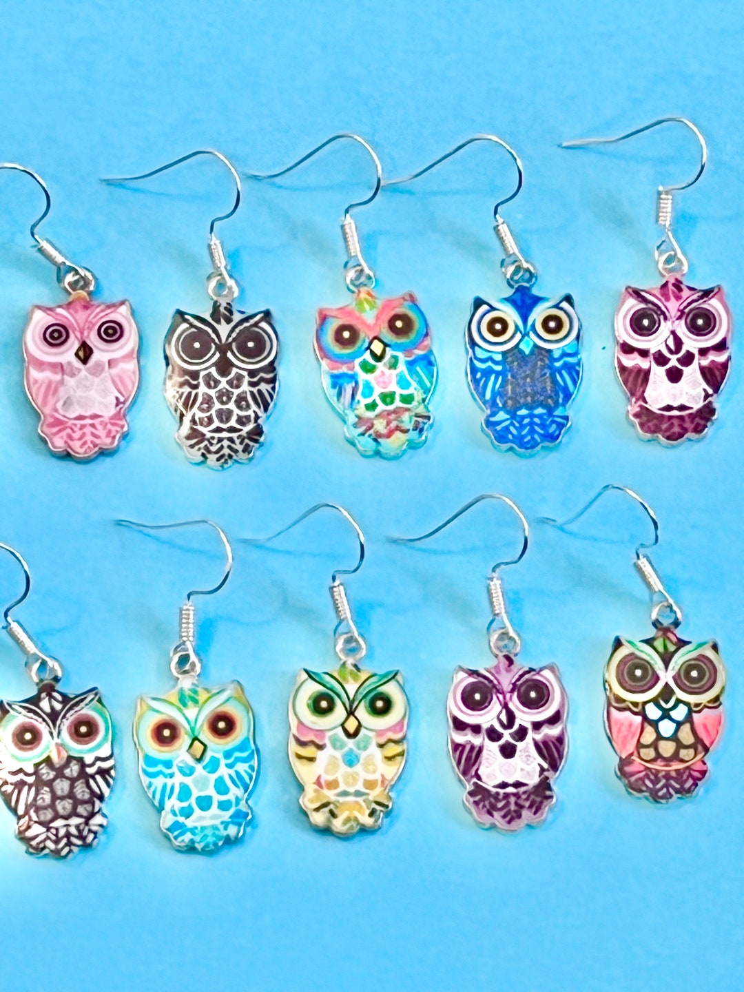 Owl Dangle Earrings Quirky, Funky and Fun Animal Earrings, Jewellery ...