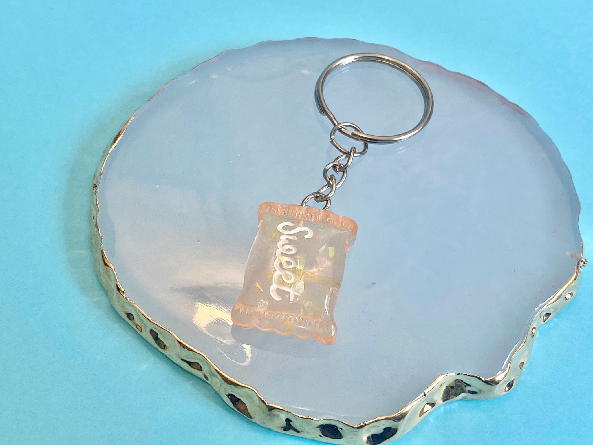 Sweet Packet Keyring Key Chain Fun and Funky Orange - Etsy