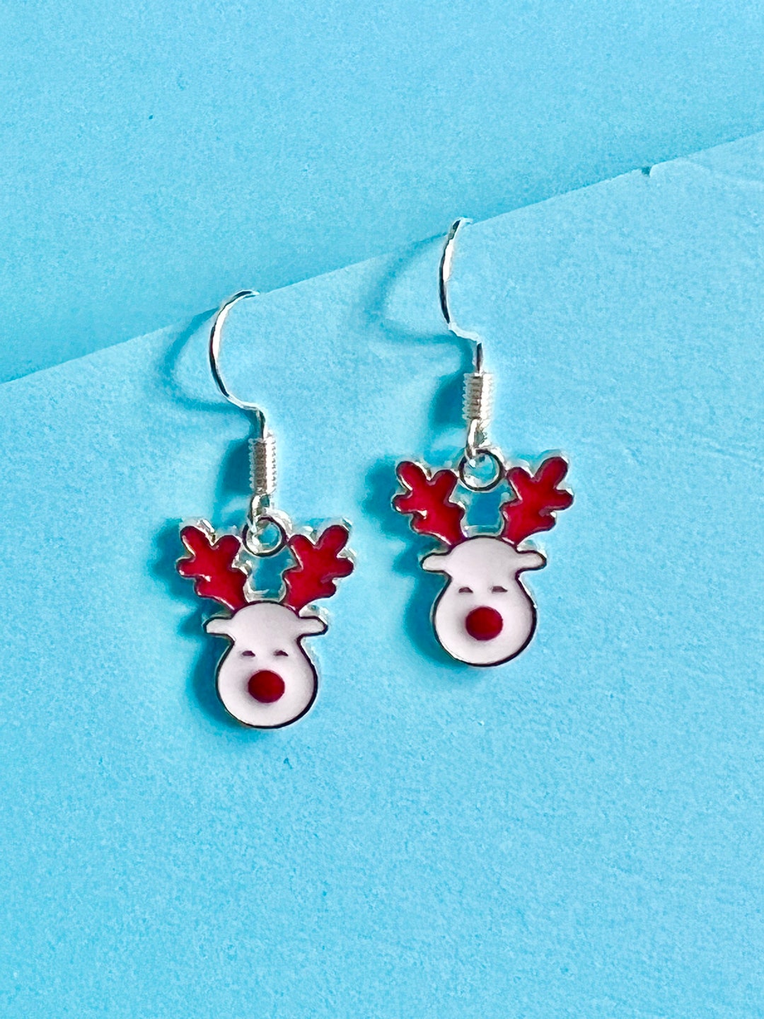 Reindeer Christmas Character Earrings, Funky Earrings, Dangle Earrings ...