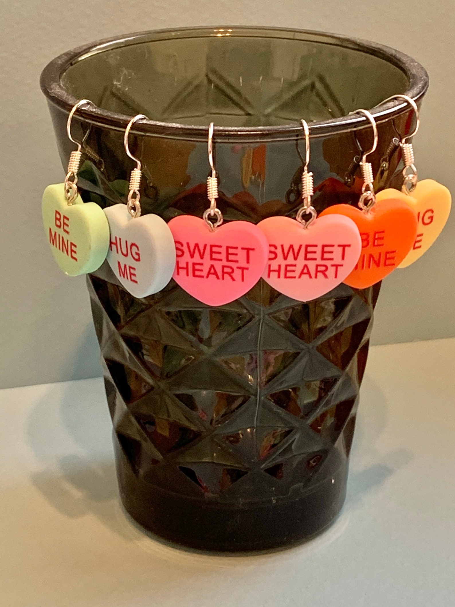 Heart Sweet Dangle Earrings, Super Cute, Quirky, Fun and Funky love ...