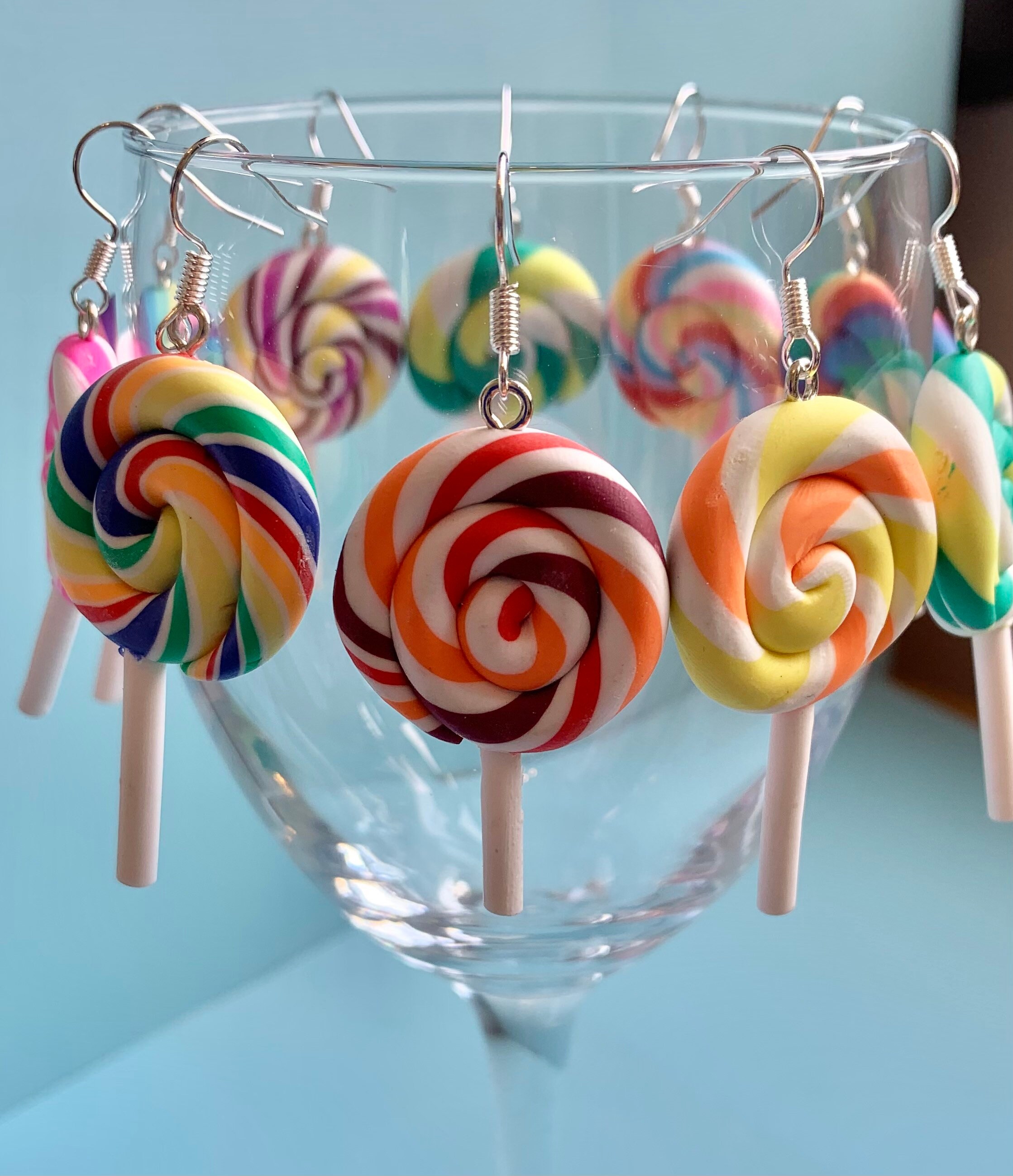 Lollipop Earrings Funky Earrings dangle Earrings Fun | Etsy