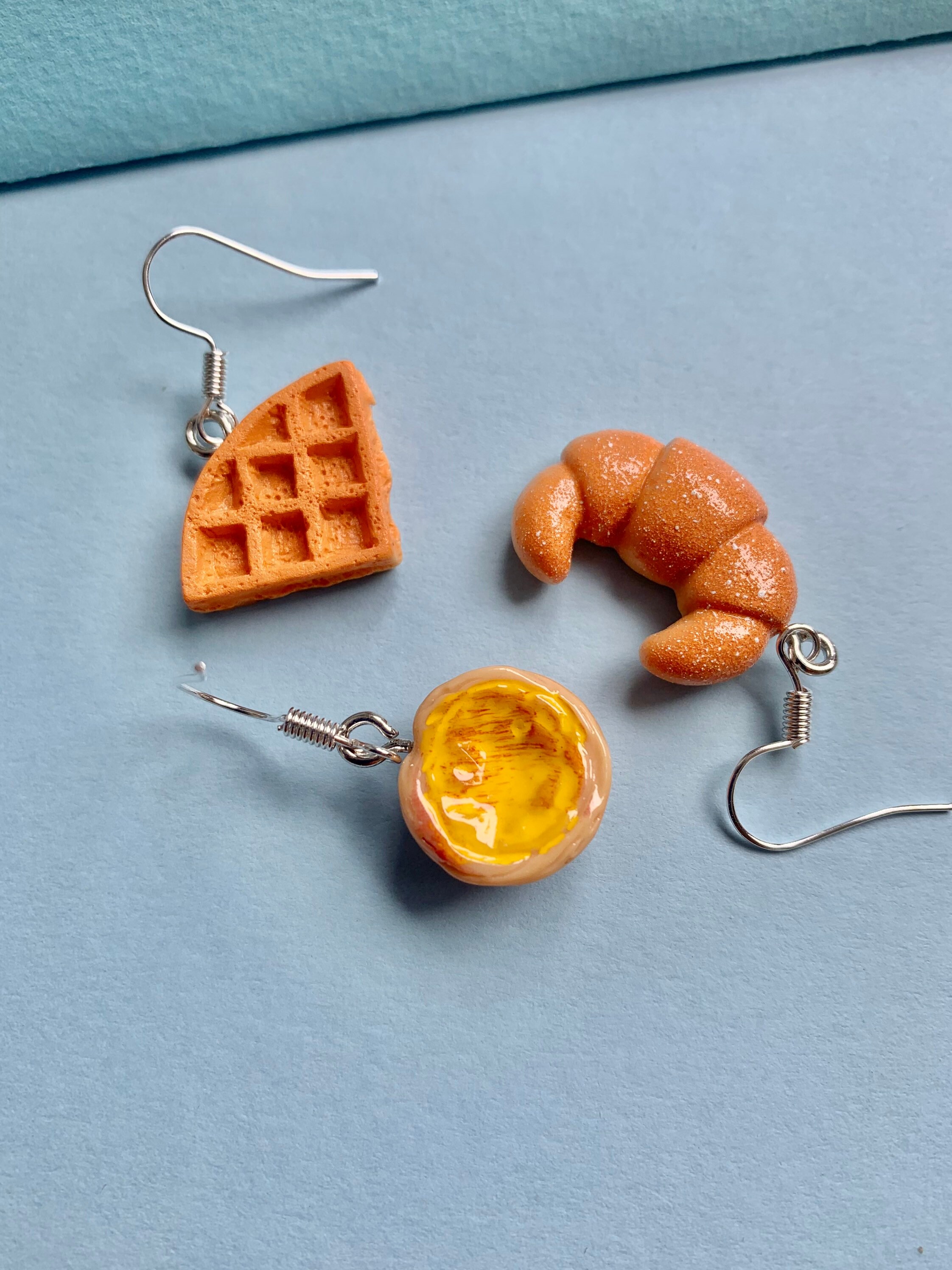 Bread Dangle Earrings Quirky Jewellery Funky Cute and Fun - Etsy Ireland