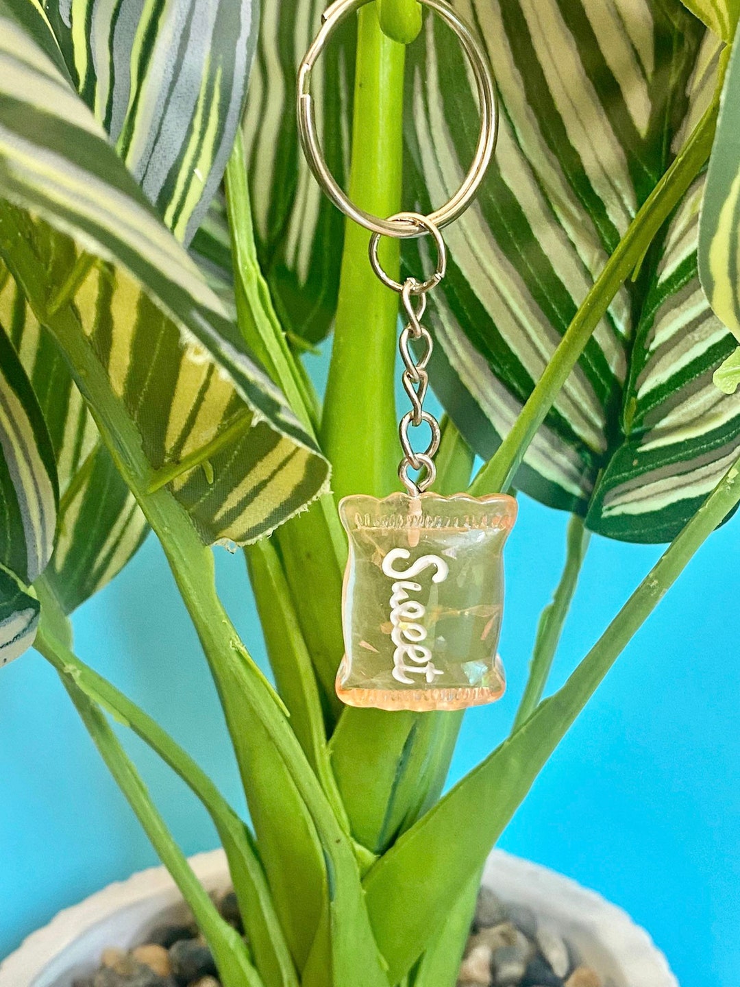 Sweet Packet Keyring Key Chain Fun and Funky Orange - Etsy