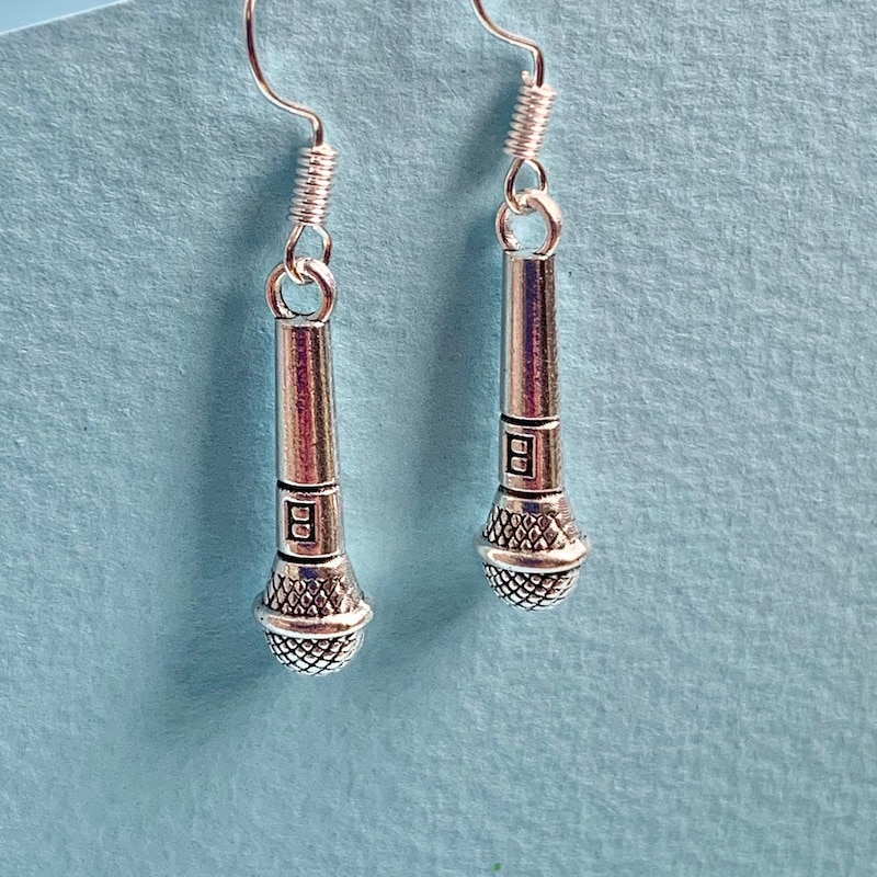 Girls Earrings Microphone - Etsy