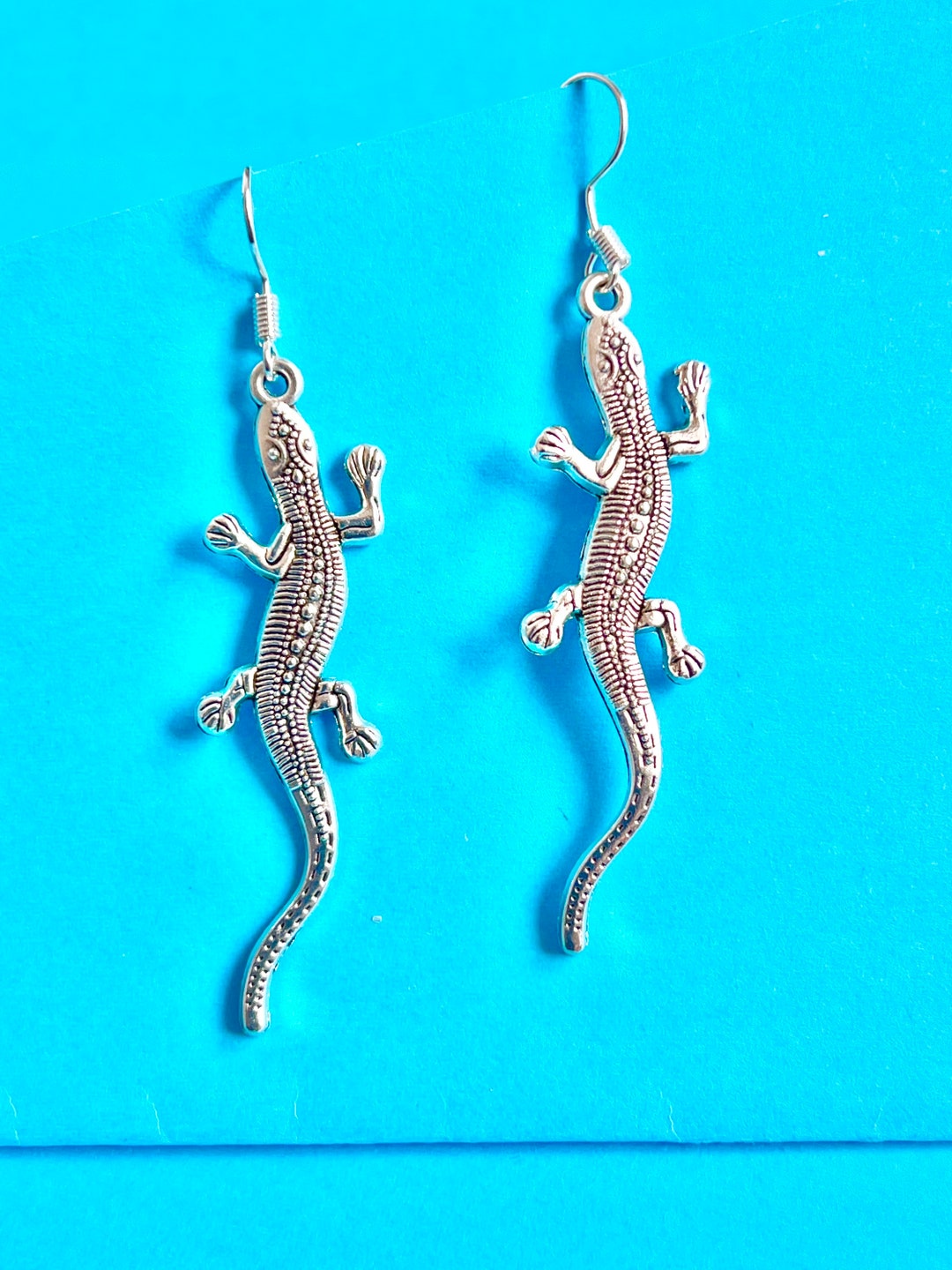 Lizard Gecko Dangler Earrings Quirky, Funky and Fun Animal Earrings ...