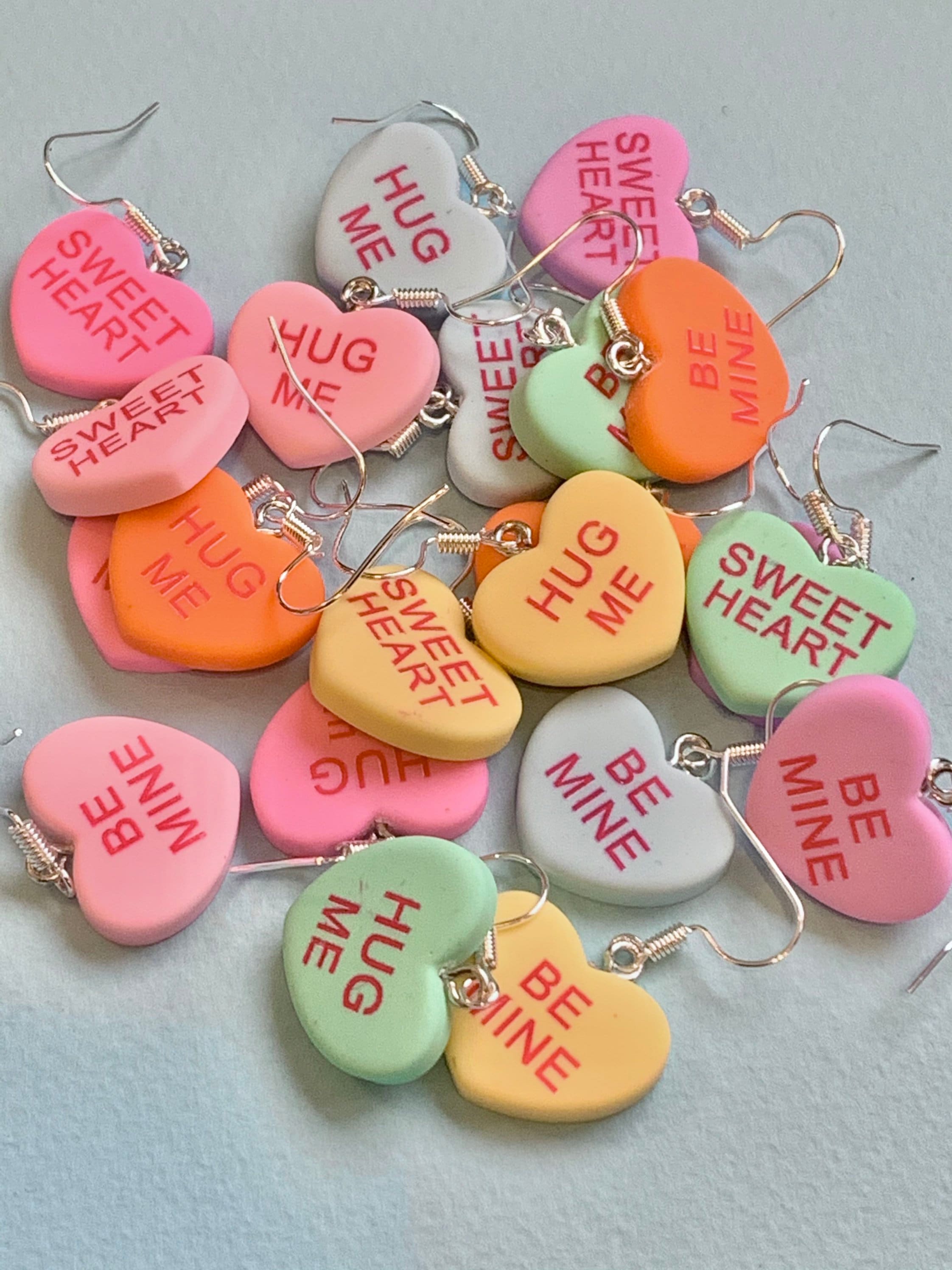 Heart Sweet Dangle Earrings Super Cute Quirky Fun and Funky - Etsy