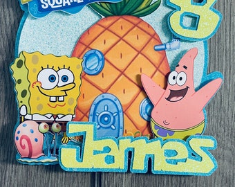 Spongebob Cake Topper | Etsy