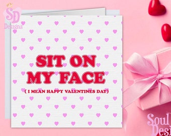 Sit on My Face Card - Etsy