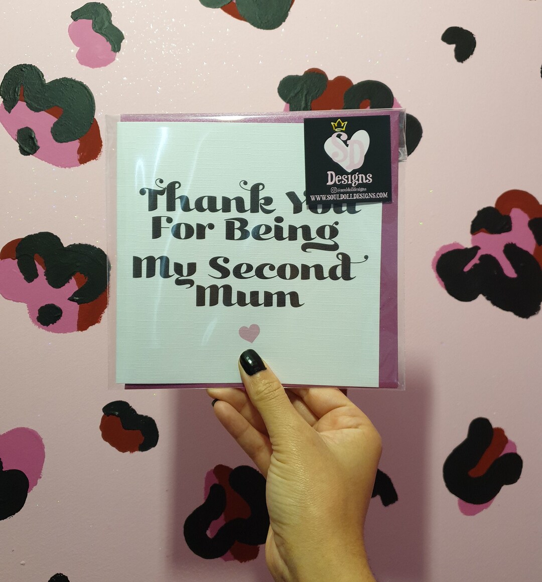 Thanks Second Mum...funny Mothers Day Cards Uk, Mothers Day Quotes ...