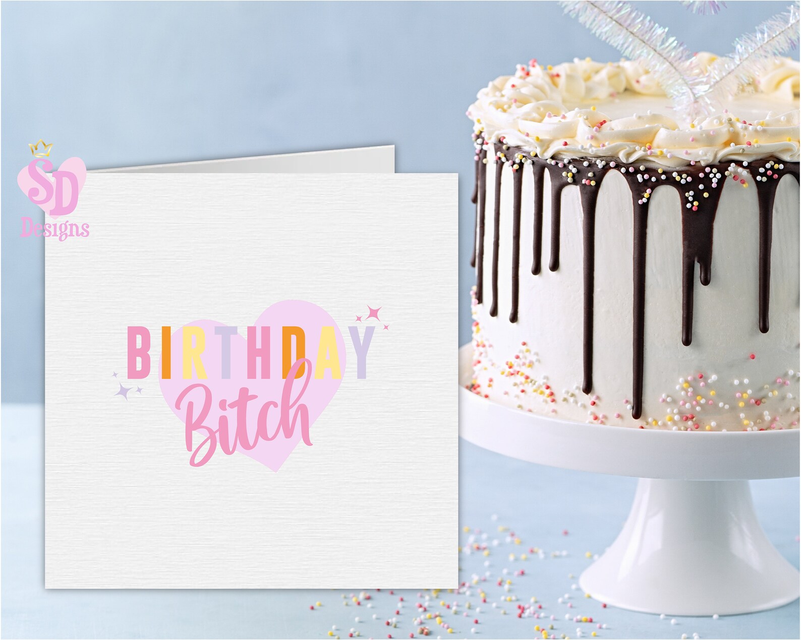 Birthday Bitch Birthday Card UK, Birthday Card for Bestie, Best Friend ...