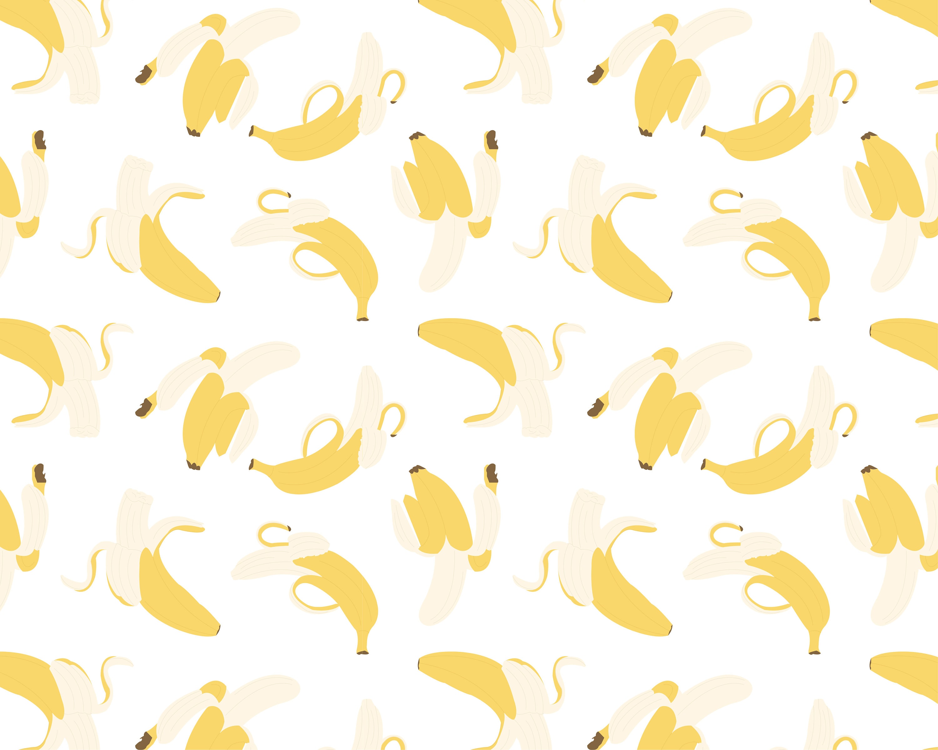 Banana Print Gift Wrap, Fruit Bananas Wrapping Paper and Gift Tag for ...