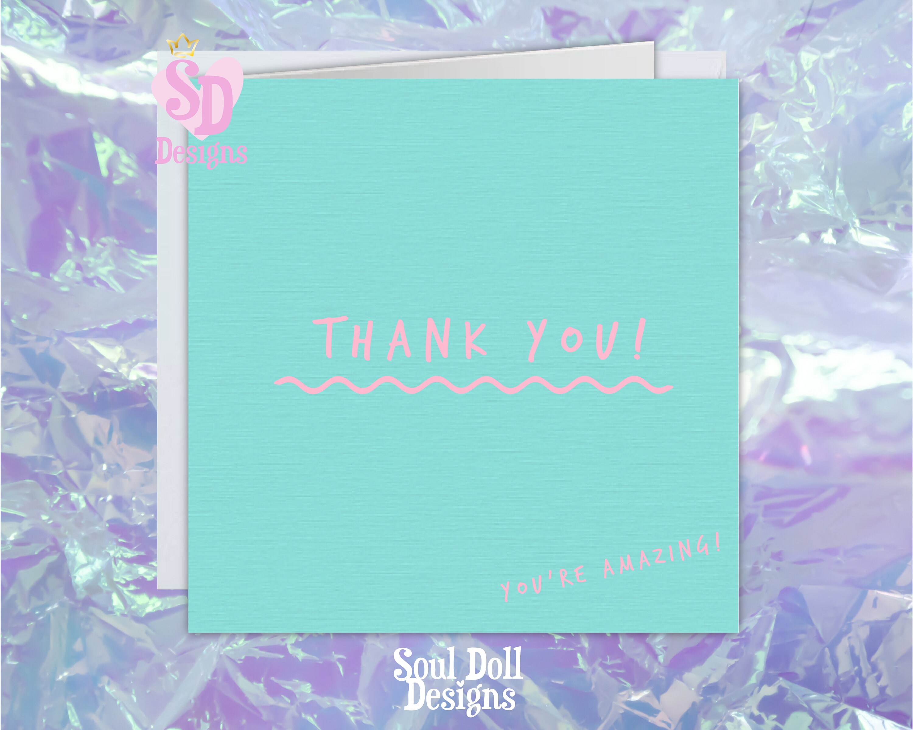 Thank You You're Amazing Cardsimple Thank You Cardthank - Etsy