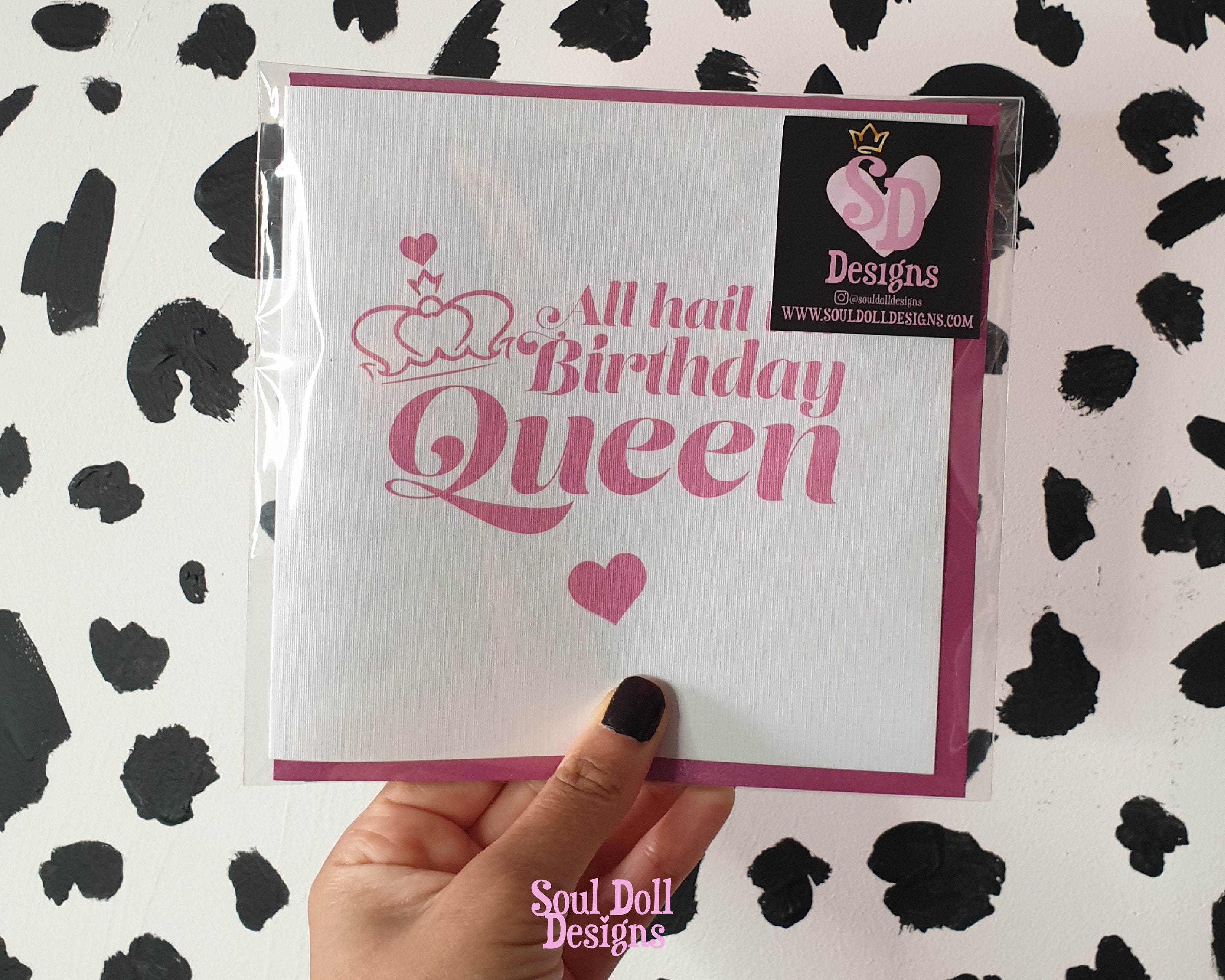 All Hail the Birthday Queen-fun Birthday Card for Her UK, Queens Crown ...