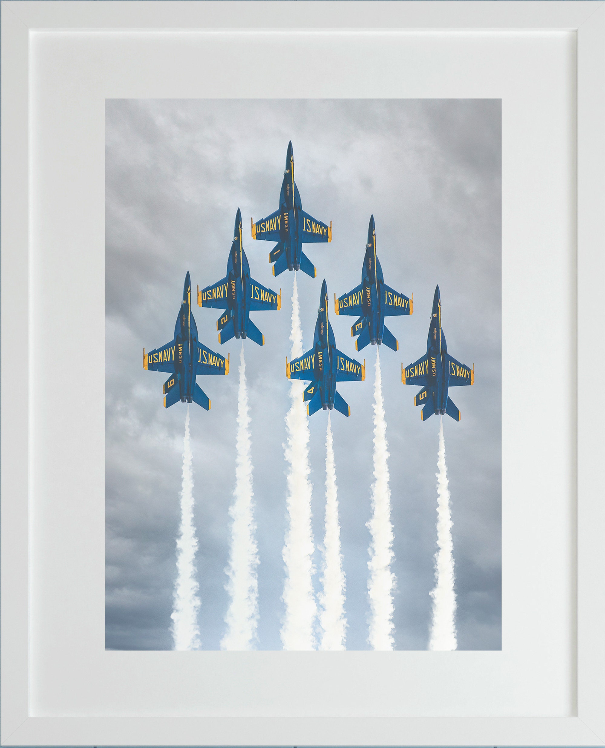 U.S. Navy Blue Angels 6 Jet Formation Flying to the Top - Etsy