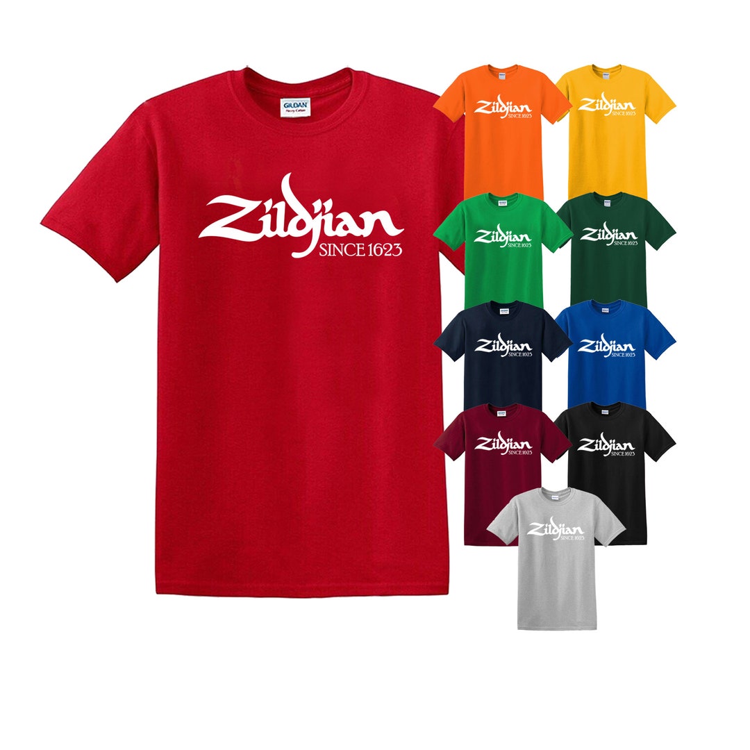 Zildjian Since T Shirt Drums Drummer Cymbals Musician Adults Kids Tee ...