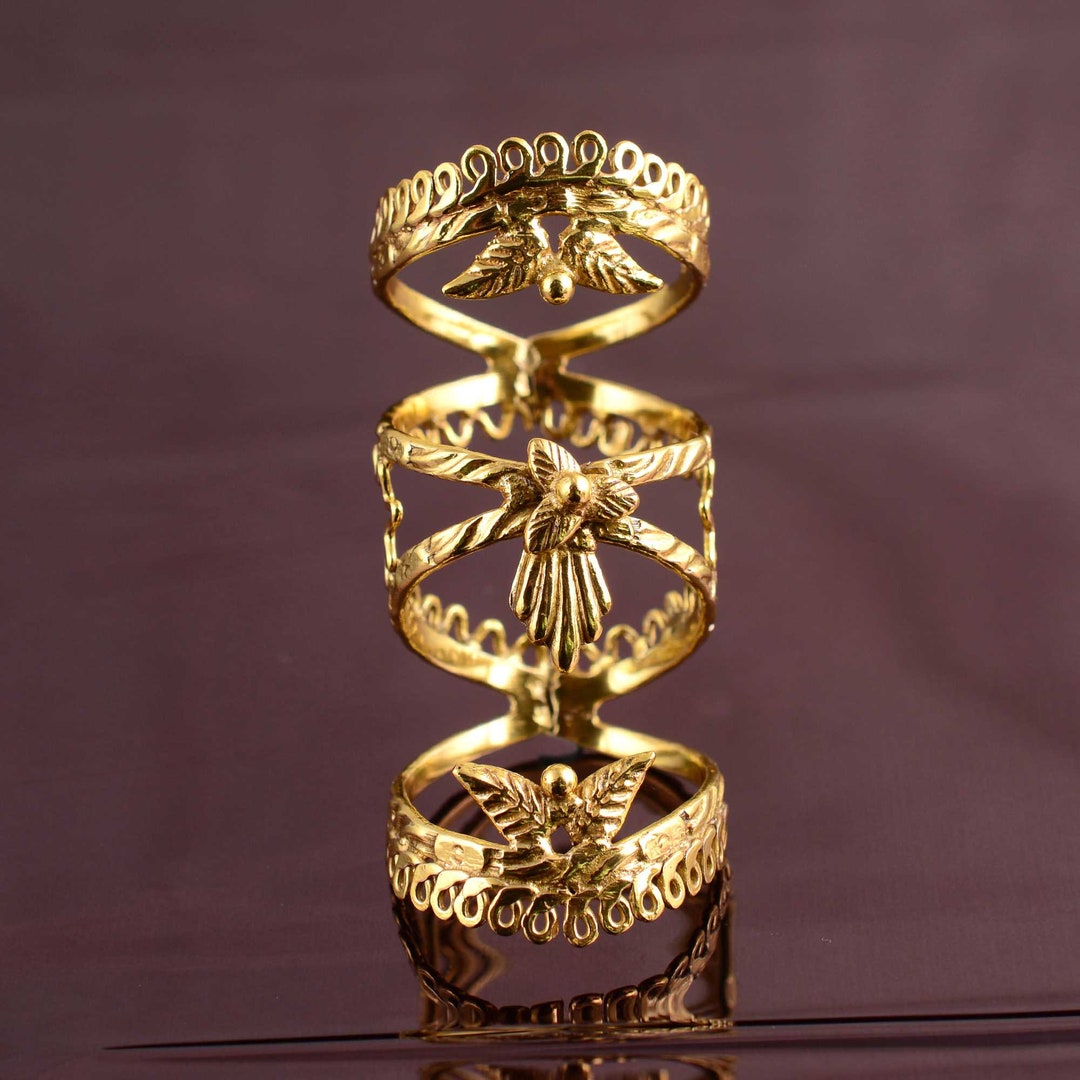 Arthritis Finger Splint Brass Bronze Gold Ring, Rheumatoid Arthritis ...