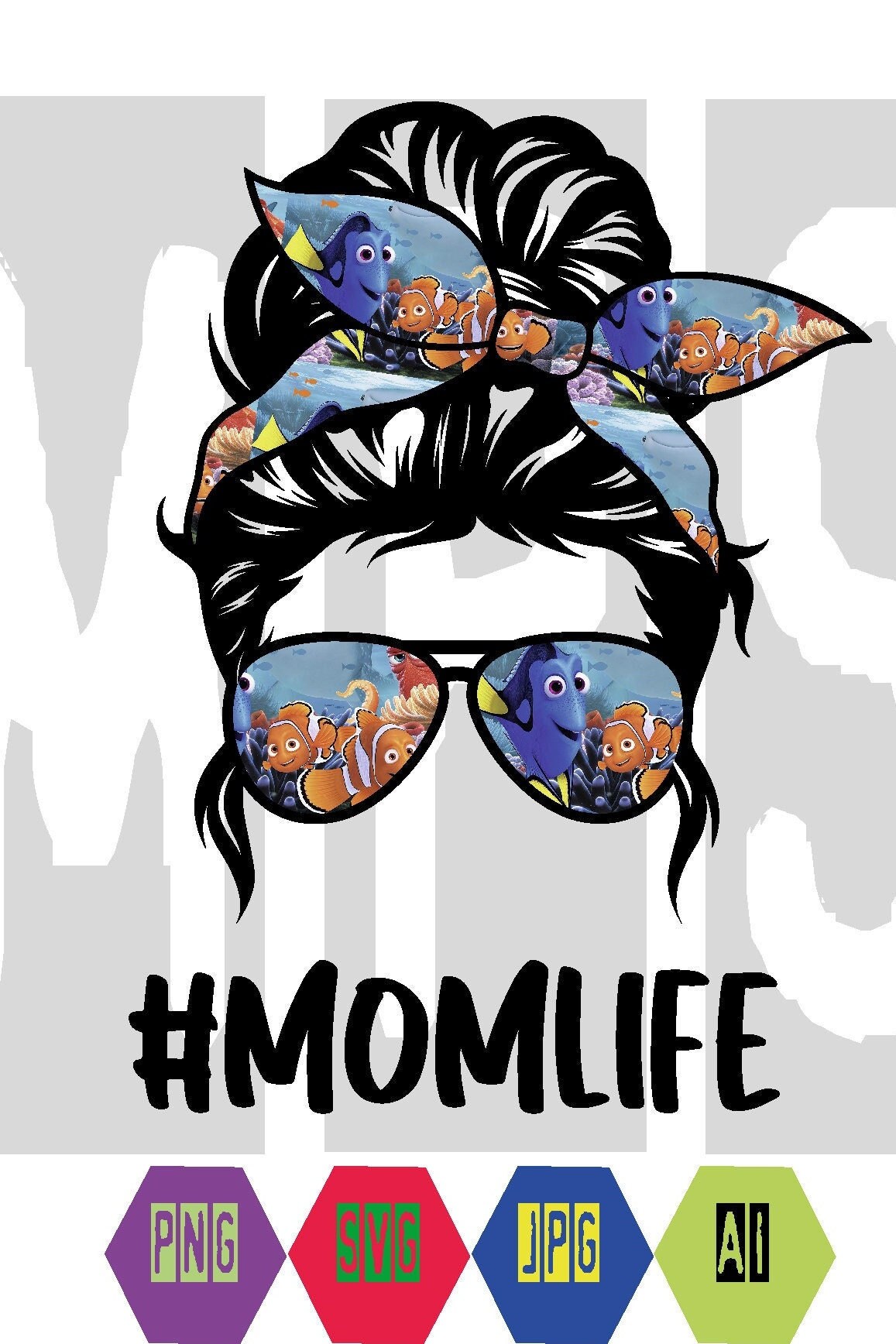 Finding Nemo Mom Sublimation - Etsy