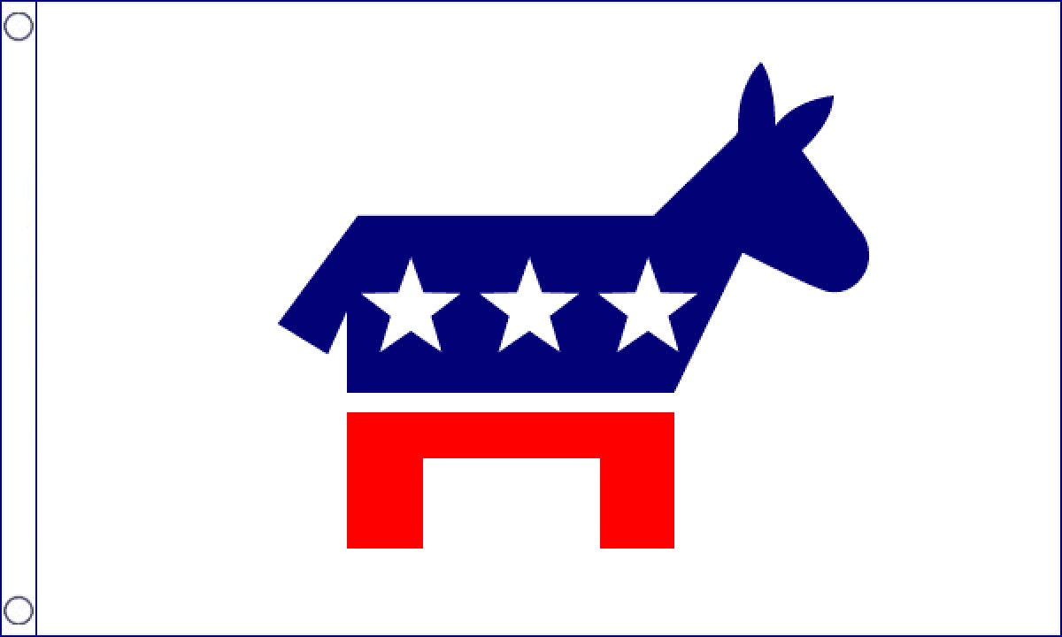 Bandera del Partido Demócrata 5 x 3 FT 100% poliéster con - Etsy España